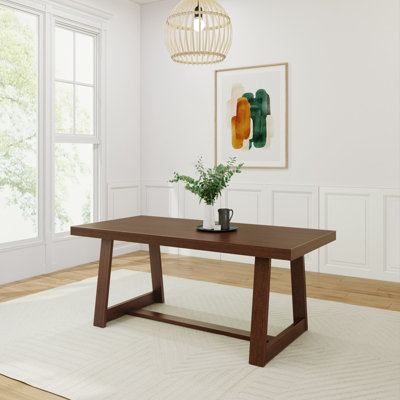 Wade Logan Linzy Pine Solid Wood Dining Table Reviews Wayfair